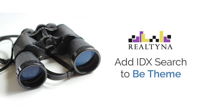 How to Add IDX Real Estate Search to Be Theme - Realtyna Blog