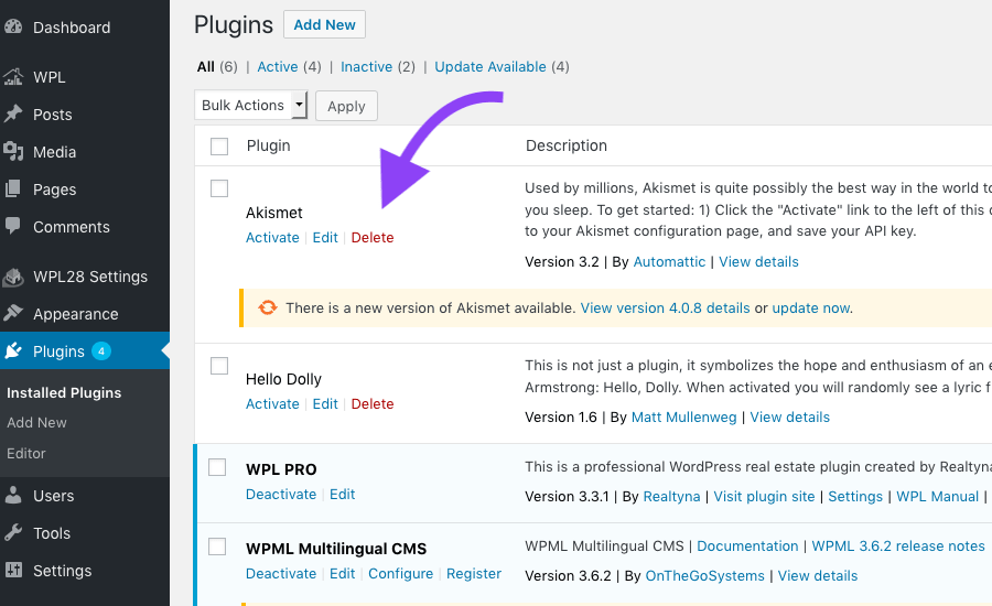 How to Uninstall Plugins on a WordPress IDX Website